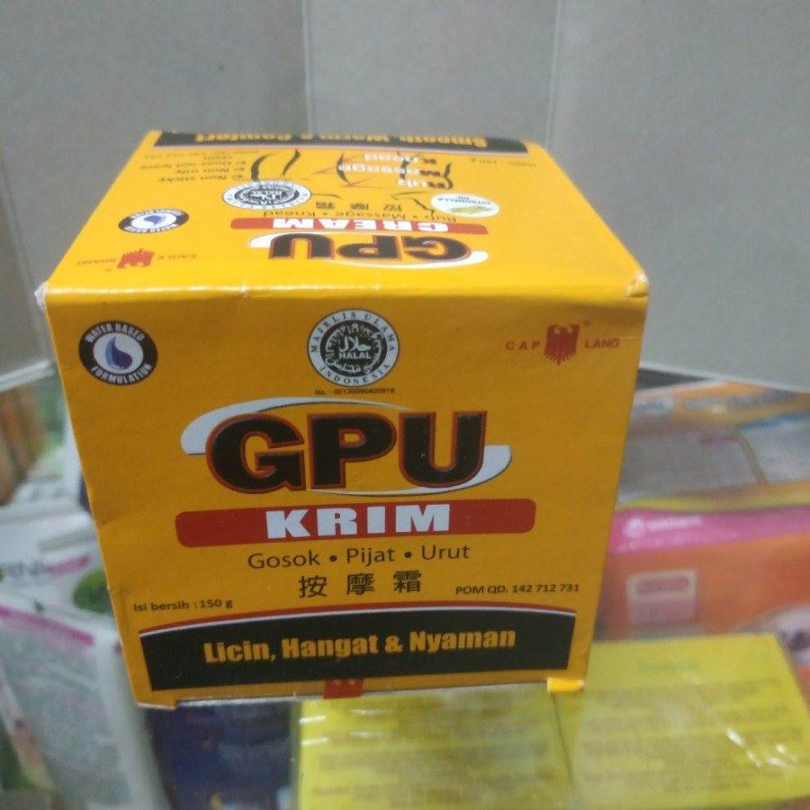 Jual GPU Krim / Cream 150g 150 gram (Gosok Pijat Urut) | Shopee Indonesia