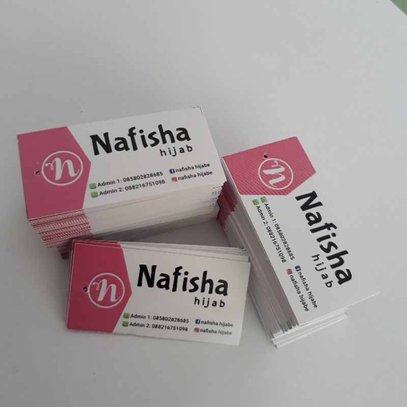 Jual hantag bonus tali handtag hanstag label baju custom hang tag hang ...