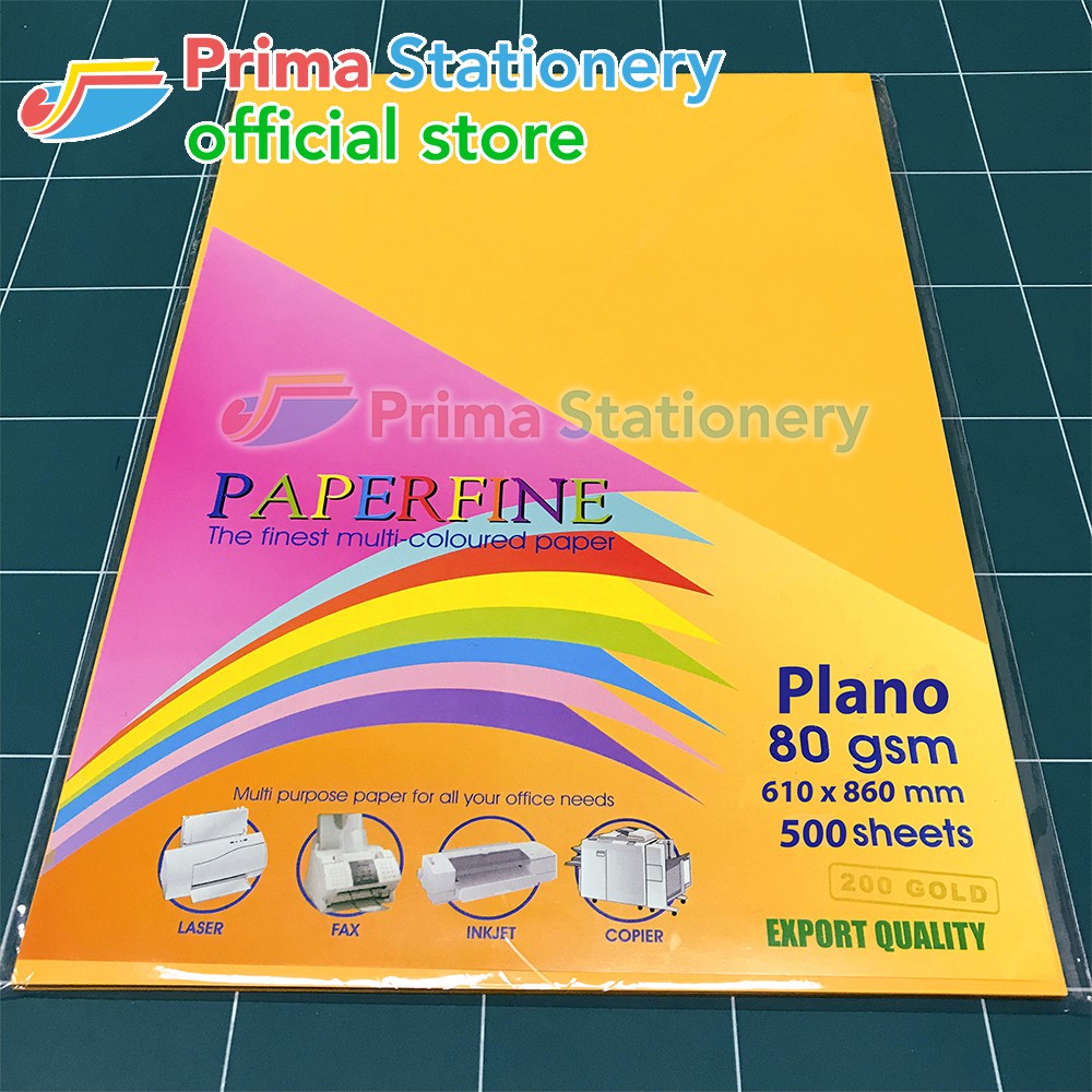 Jual Kertas HVS Warna Paperfine Plano Isi 500 Lembar Warna Tua | Shopee ...
