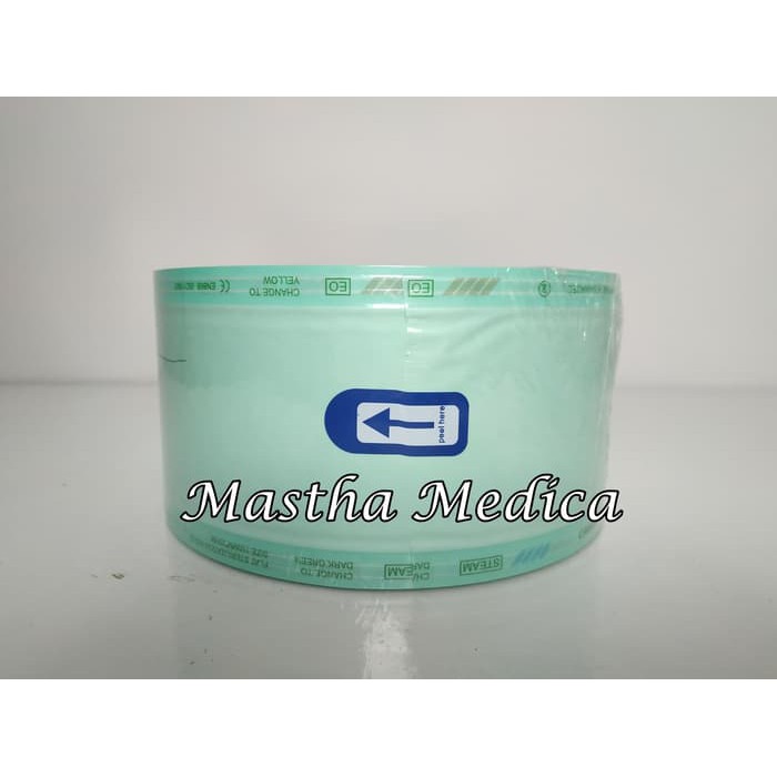 Jual Kertas plastik steril instrument pouch pouches roll gulungan 10cm ...