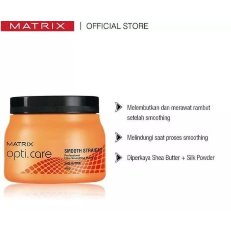 Jual Matrix opti care smooth stright opticare hair mask masque ( ori ...