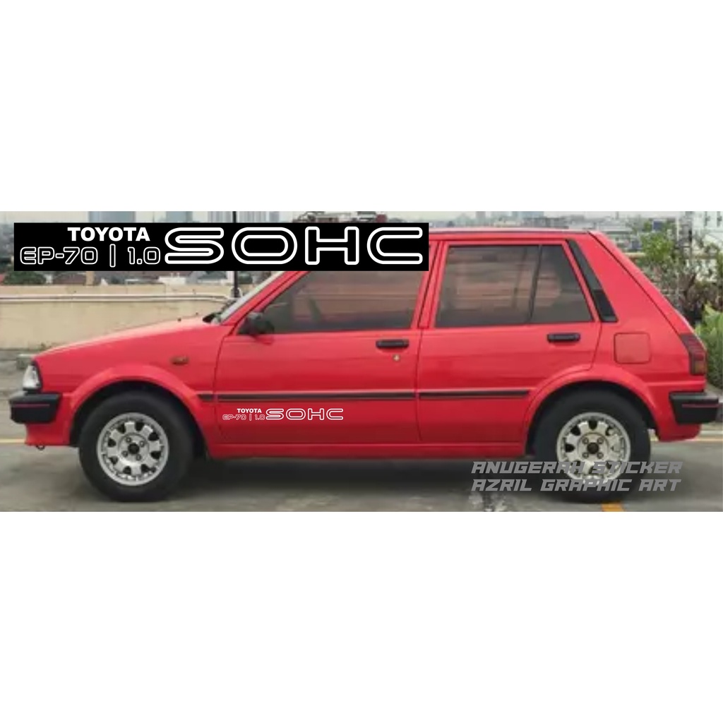 Jual STICKER STARLET SOHC STIKER TOYOTA SOHC | Shopee Indonesia