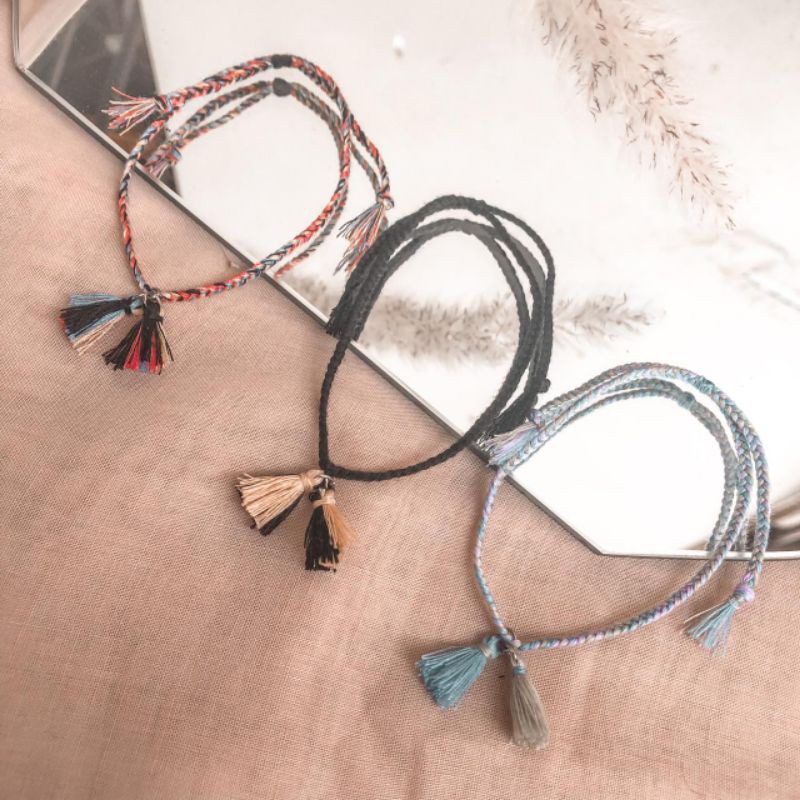 Jual TASSEL BRACELETS (gelang tali/ gelang rumbai/ gelang handmade ...