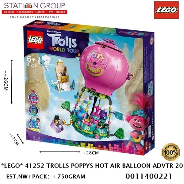 Jual LEGO 41252 TROLLS POPPYS HOT AIR BALLOON ADVENTURE 20 - MAINAN ...