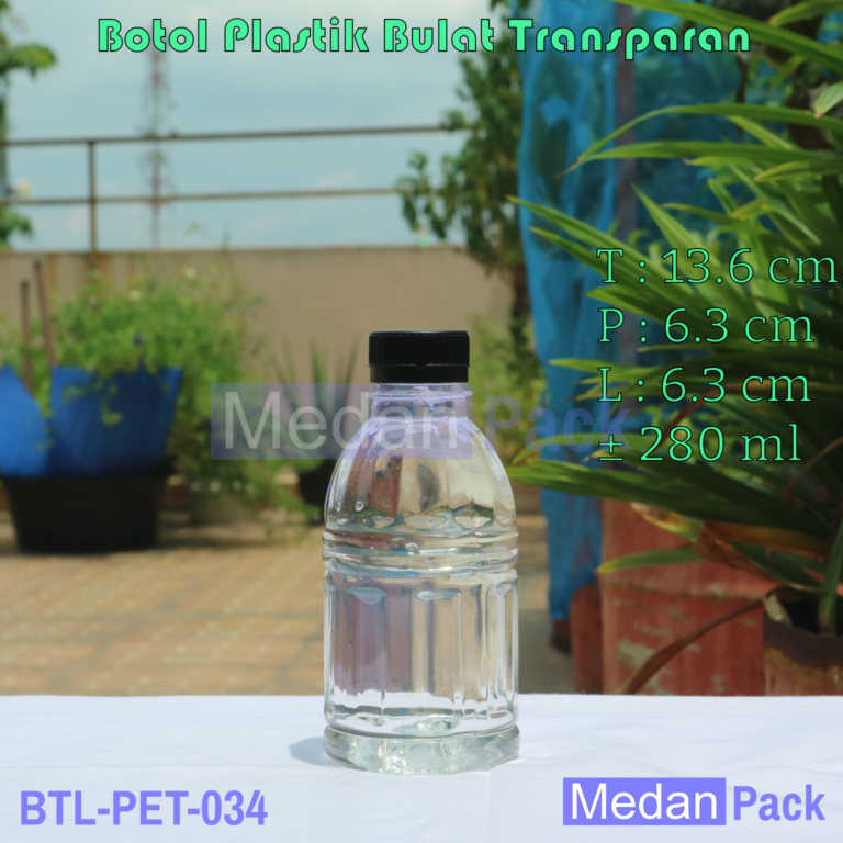 Jual Botol Plastik Bulat Motif AO 280 ml per 12 pcs | Shopee Indonesia
