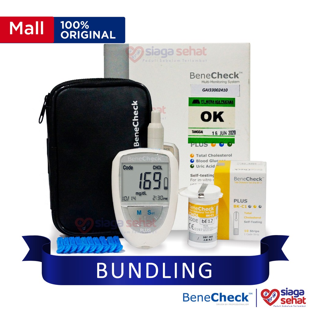 Jual Alat Cek Darah - BeneCheck PLUS Alat Screening Dan Strip ...