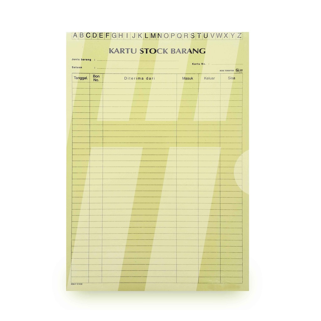 Jual KARTU STOK BARANG FOLIO / KARTU STOCK PERSEDIAAN AKUNTANSI BESAR ...