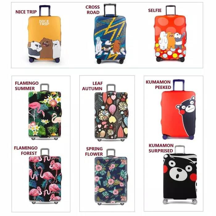 Jual Sarung Koper Elastis Pelindung Koper Motif bersleting 4 size ...