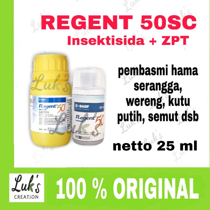 Jual REGENT 50SC 25ML insektisida plus ZPT pembasmi hama semut serangga kutu putih rayap ...