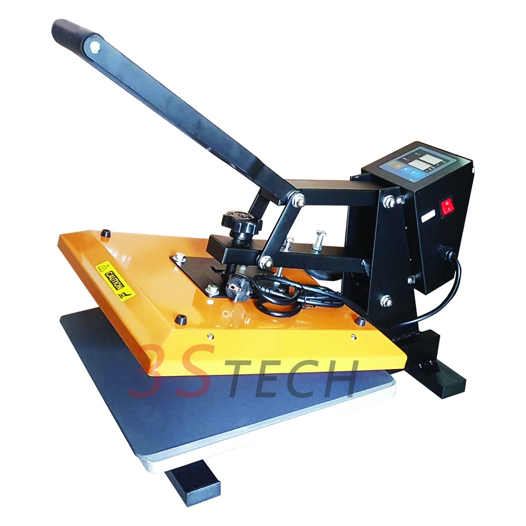 Jual Mesin press Kaos 38x38 cm Kuning Alat Sablon Kaos Digital | Shopee ...