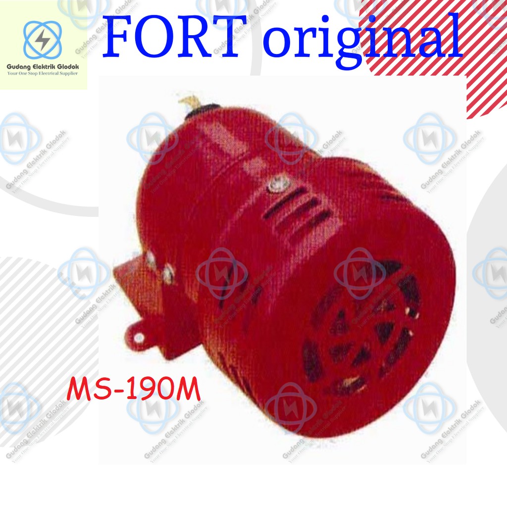 Jual SIRINE / MOTOR SIREN ; VAC / VDC ; MS-190M (3") / MS-290A (5 ...