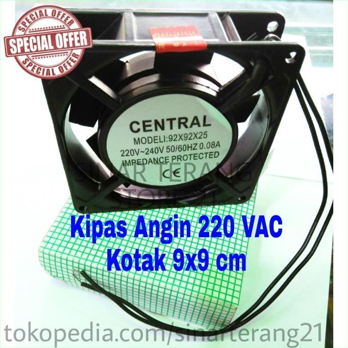 Jual ] AGA88 FAN PANEL AC 220V 8x8 cm Kipas Angin Listrik Pendingin ...