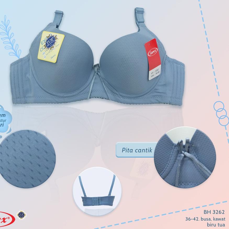 Jual Sorex Bra Extra Comfort Busa Sedang Kawat Kait 3 Setara Cup B-C BH 3262 | Shopee Indonesia