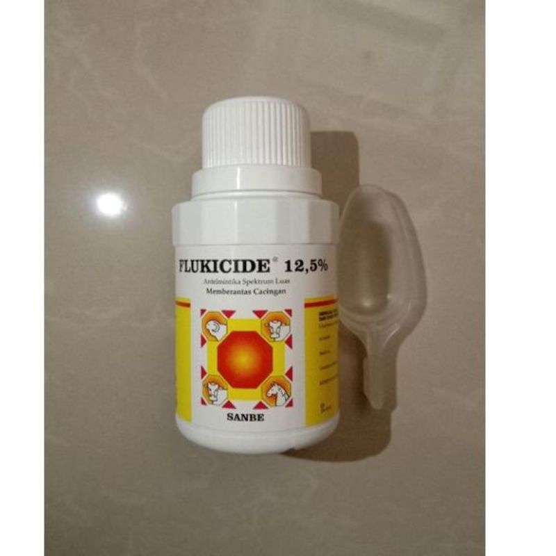 Jual FLUKICIDE Cair 100 ml Oral 12,5% Obat Cacing Minum Sapi Domba Kuda ...
