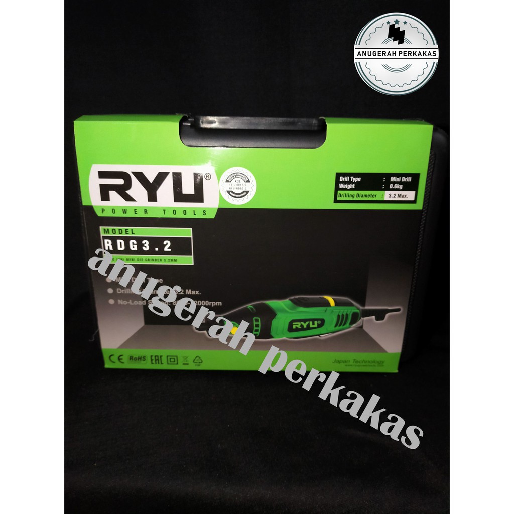 Jual Mesin Gerinda Mini Die Grinder Tuner Set RDG 3.2 RYU | Shopee ...