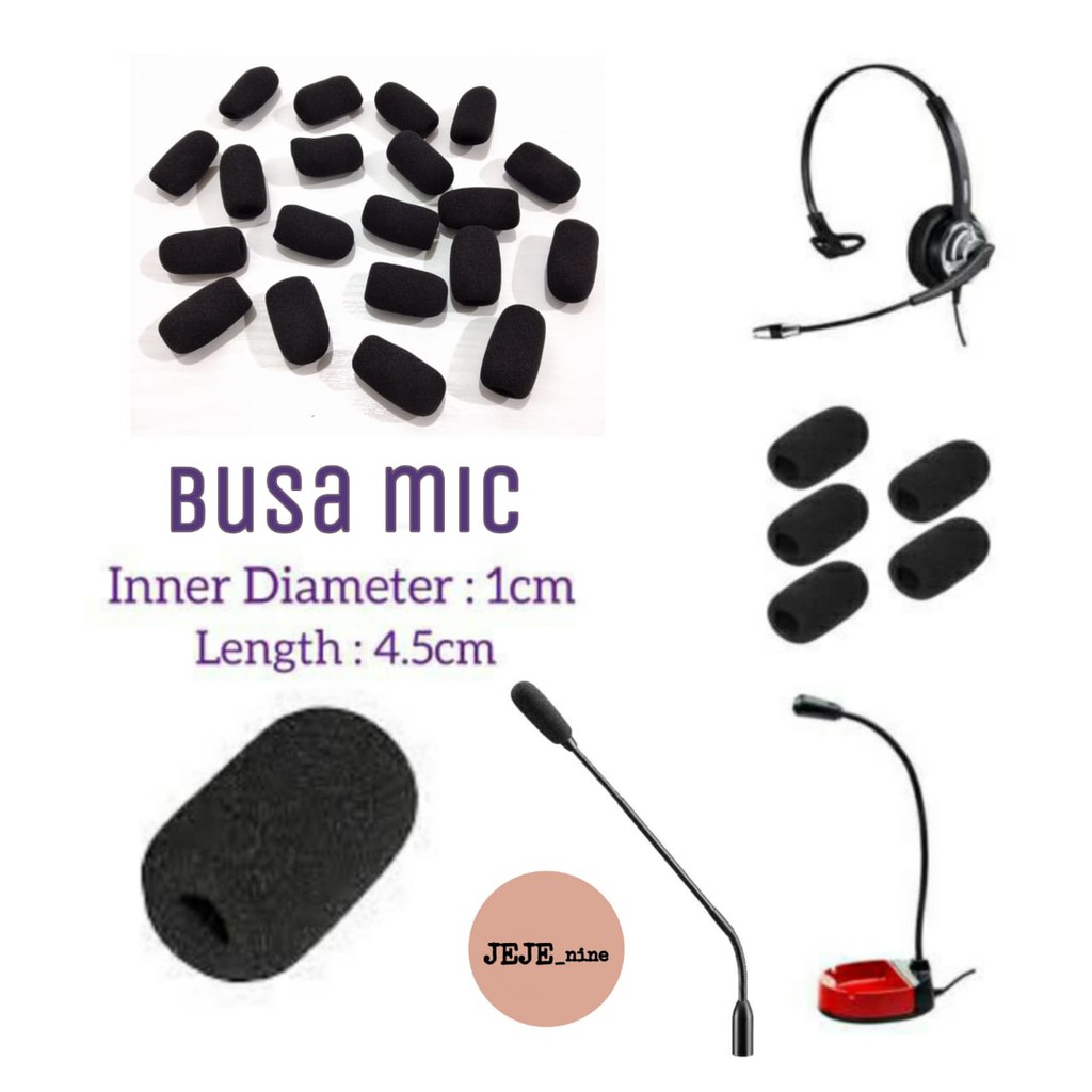 Jual TERMURAH!! busa mic podium/busa mic conference /spon mic /sarung ...