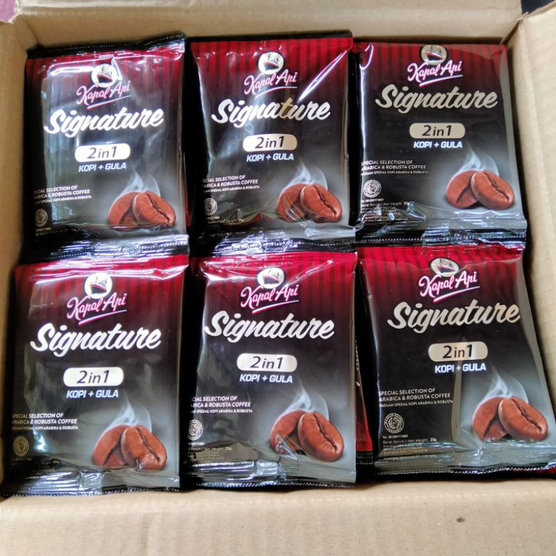 Jual KOPI KAPAL API SIGNATURE ( 10 SACHET ) | Shopee Indonesia