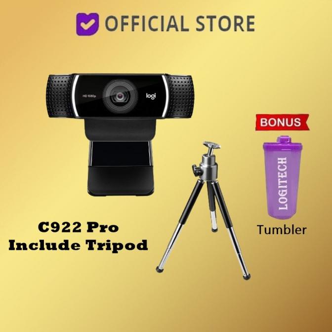 Jual Logitech C922 PRO STREAM Webcam Background Replacement + Tripod ...