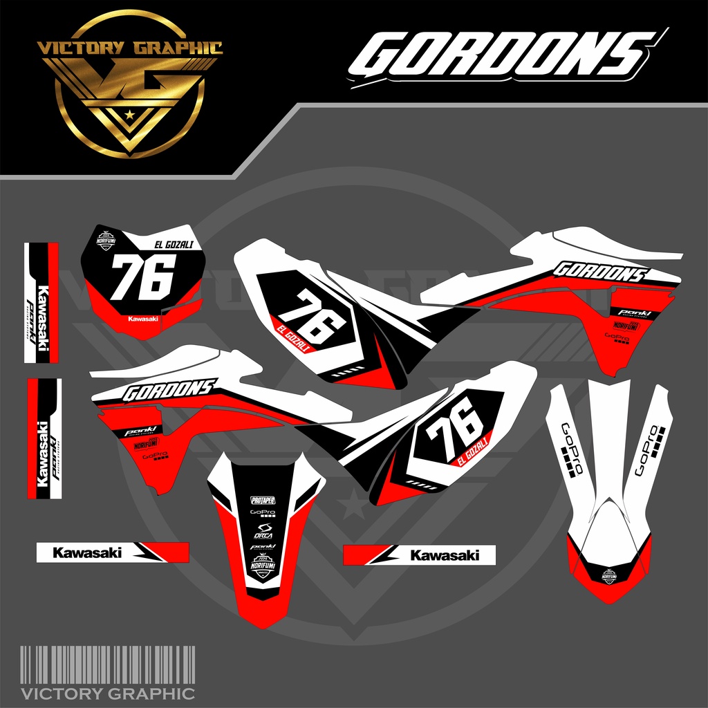 Jual Decal KLX Gordon Design Custom Decal Gordon KLX | Shopee Indonesia