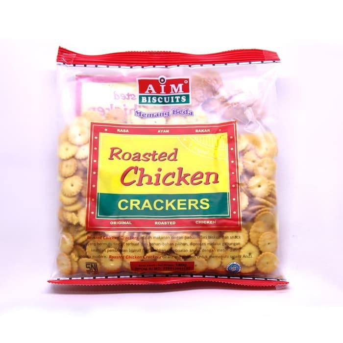 Jual AIM Biscuits Roasted Chicken Crackers 180gr | Shopee Indonesia