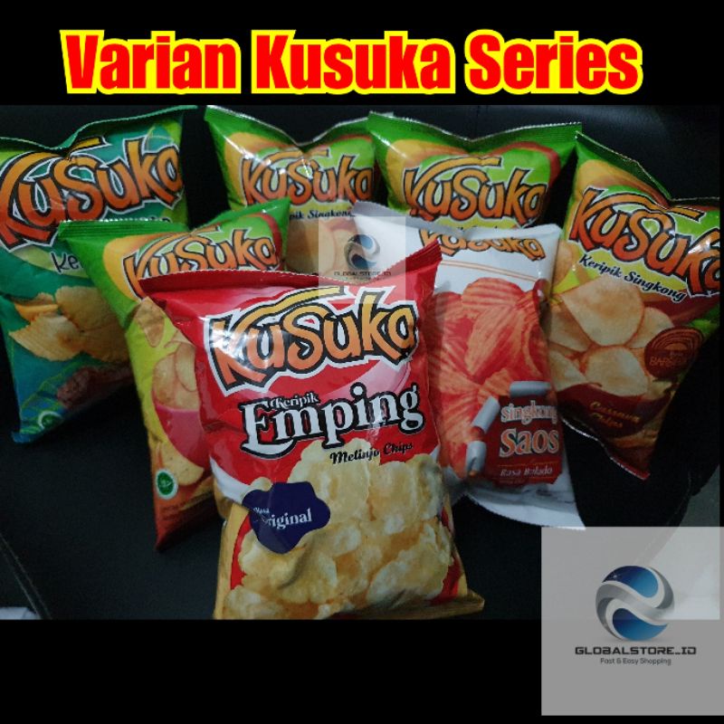 Jual Varian Kusuka keripik singkong 60gr / kusuka talas 68gr / Kusuka keripik emping 40gr ...