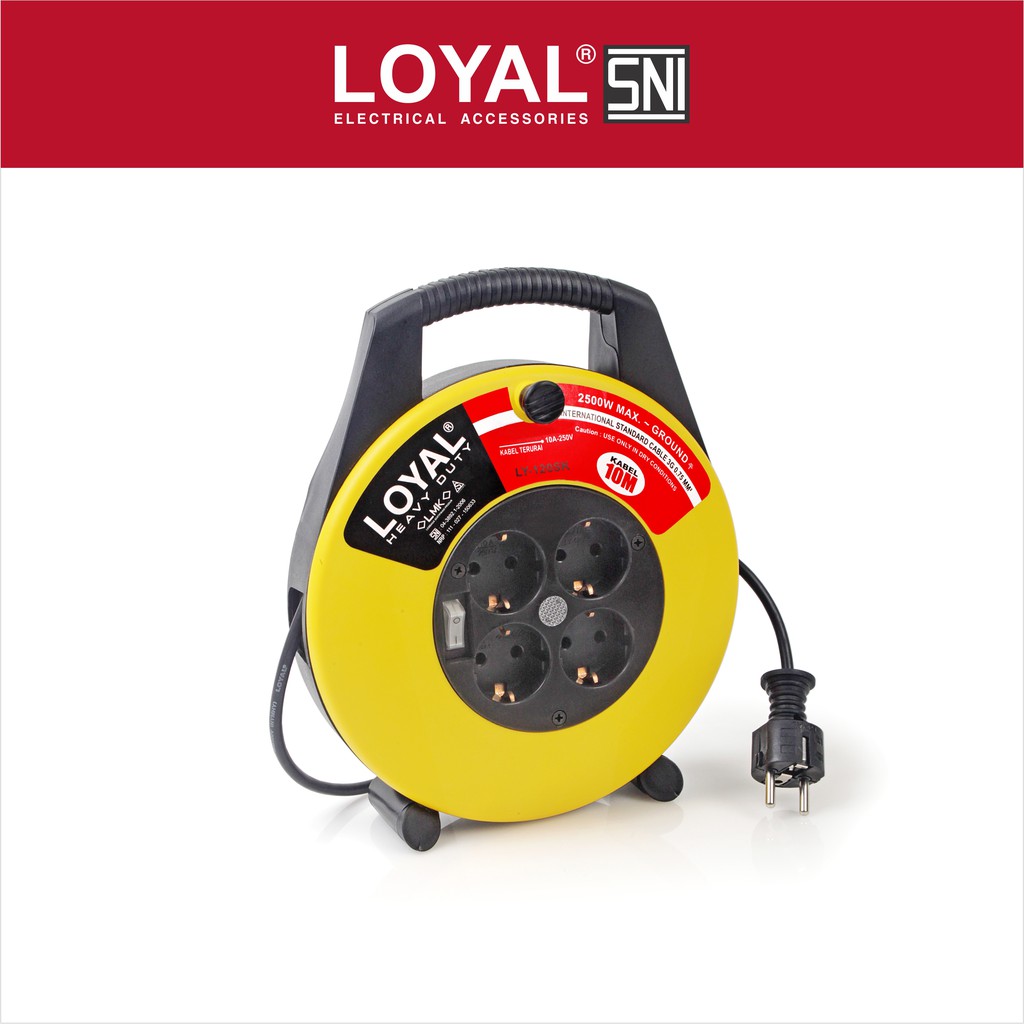 Jual Loyal Kabel Roll (LY-120SK) (Panjang Kabel 10M + Saklar Indikator ...