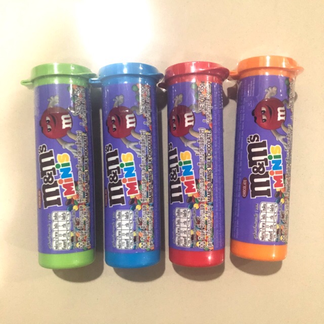 Jual M&m minis tube m&ms mini coklat permen smarties mm chocolate m&m’s ...