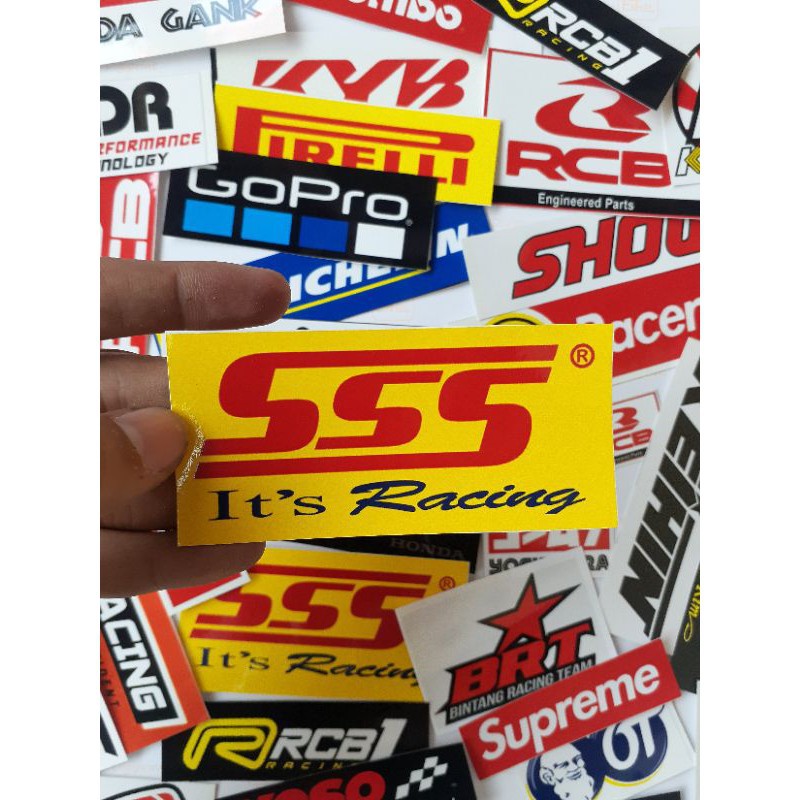 Jual STICKER PACK HONDA GANK STICKER RACING STICKER RCB STICKER SSS ...