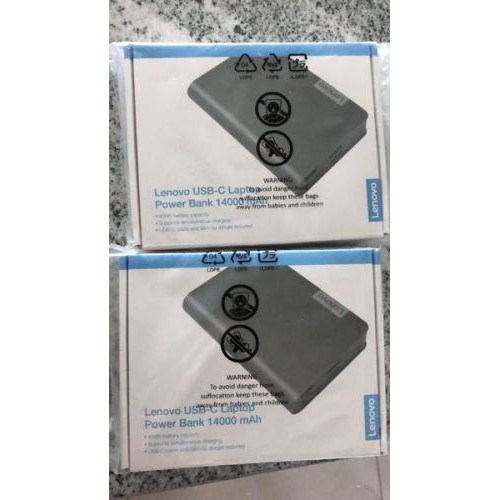 Jual Lenovo USB-C Power Bank 14000mAh untuk Laptop & Handphone (Slim ...