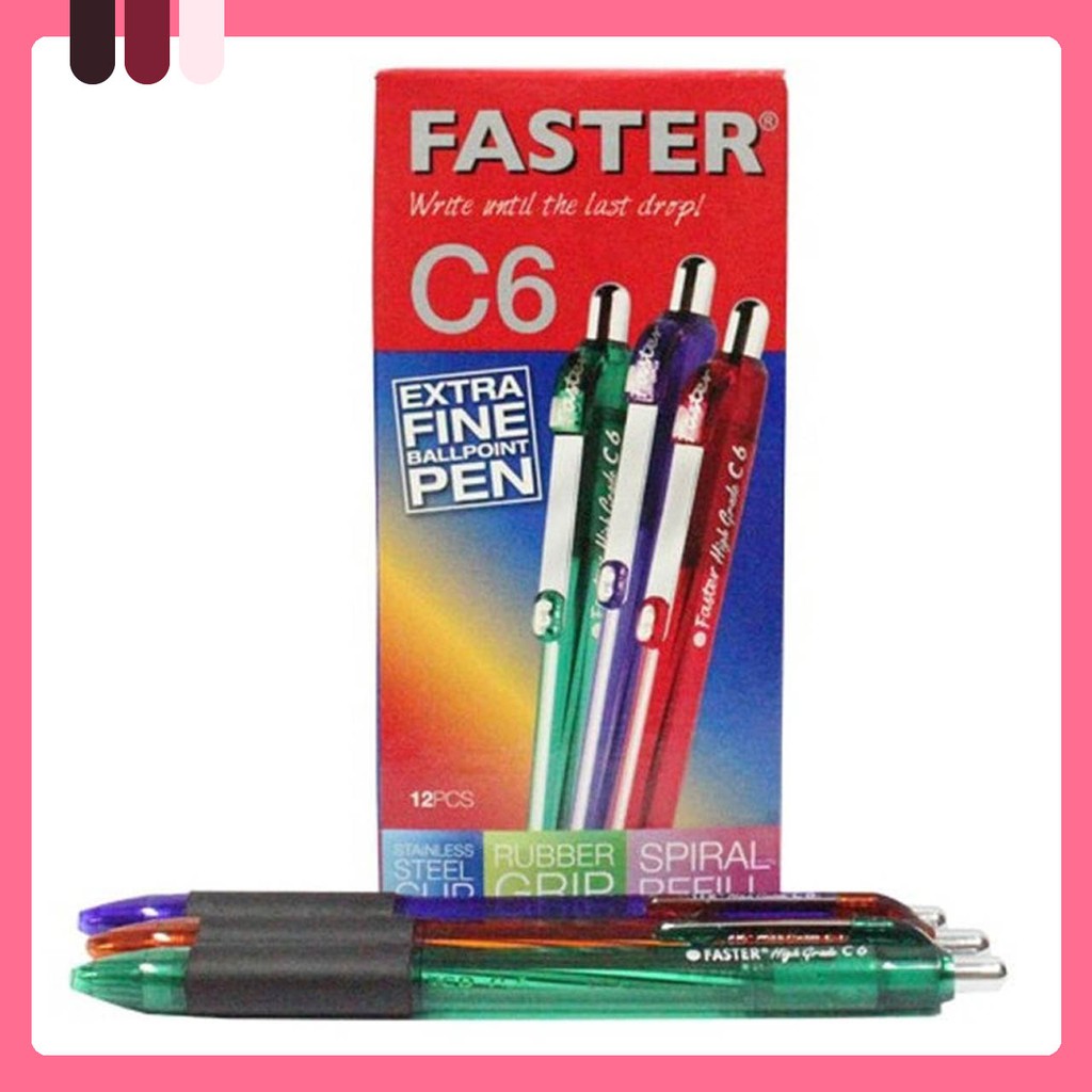 Jual Ballpoint Faster (12PCS) | Shopee Indonesia