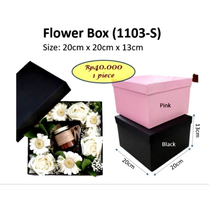 Jual box bunga Flower box - Box 25X25 - kotak bunga - barang florist | Shopee Indonesia