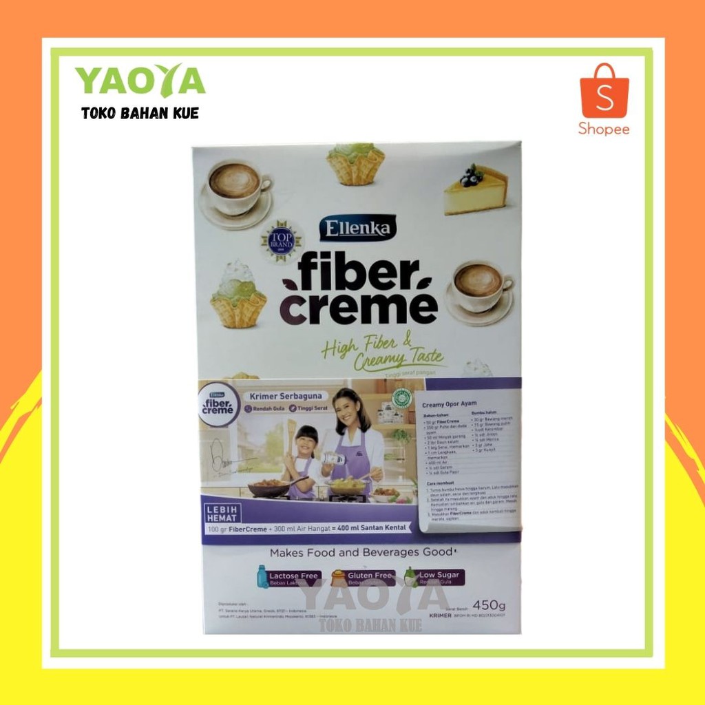 Jual ELLENKA FIBER CREAM 450G | Shopee Indonesia