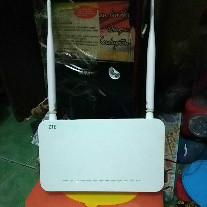 Jual MODEM/ROUTER WIRELESS ZTE f609 v3 + ADAPTOR | Shopee Indonesia