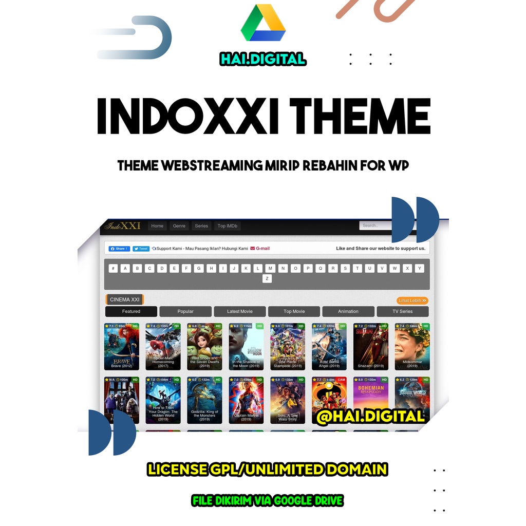 Jual INDOXXI MIRIP REBAHIN WEBSTREAMING THEME FOR WORDPRESS | Shopee Indonesia