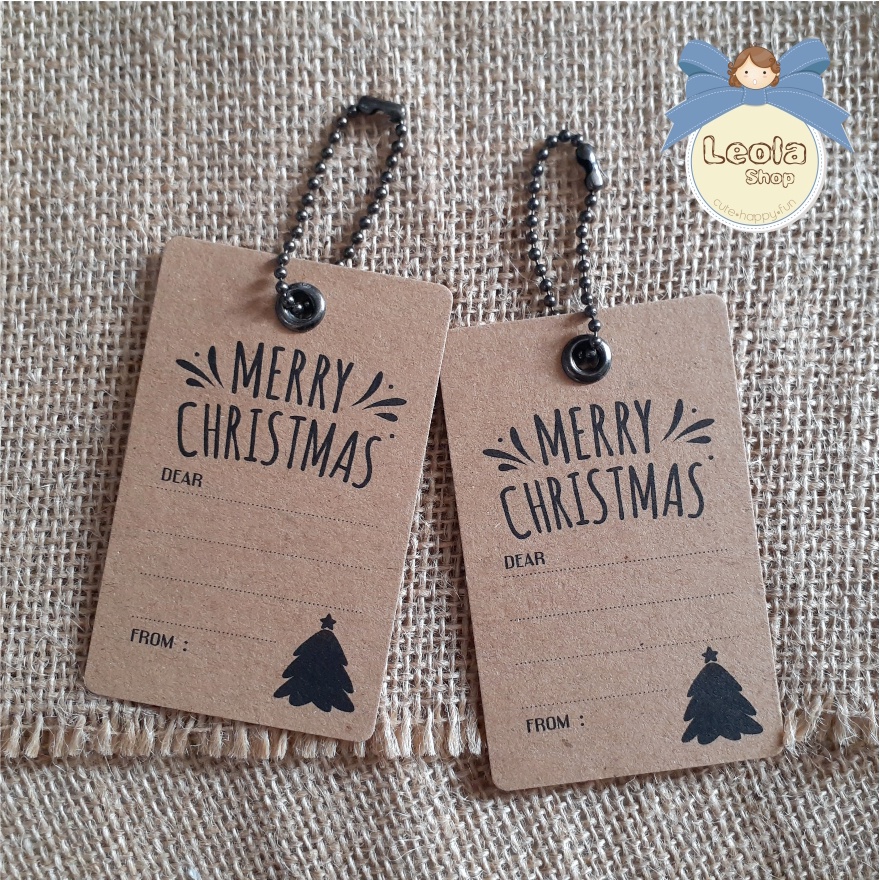 Jual Kartu Ucapan / Xmas Tag / Hang Tag Christmas /Hang Tag Craft Paper ...