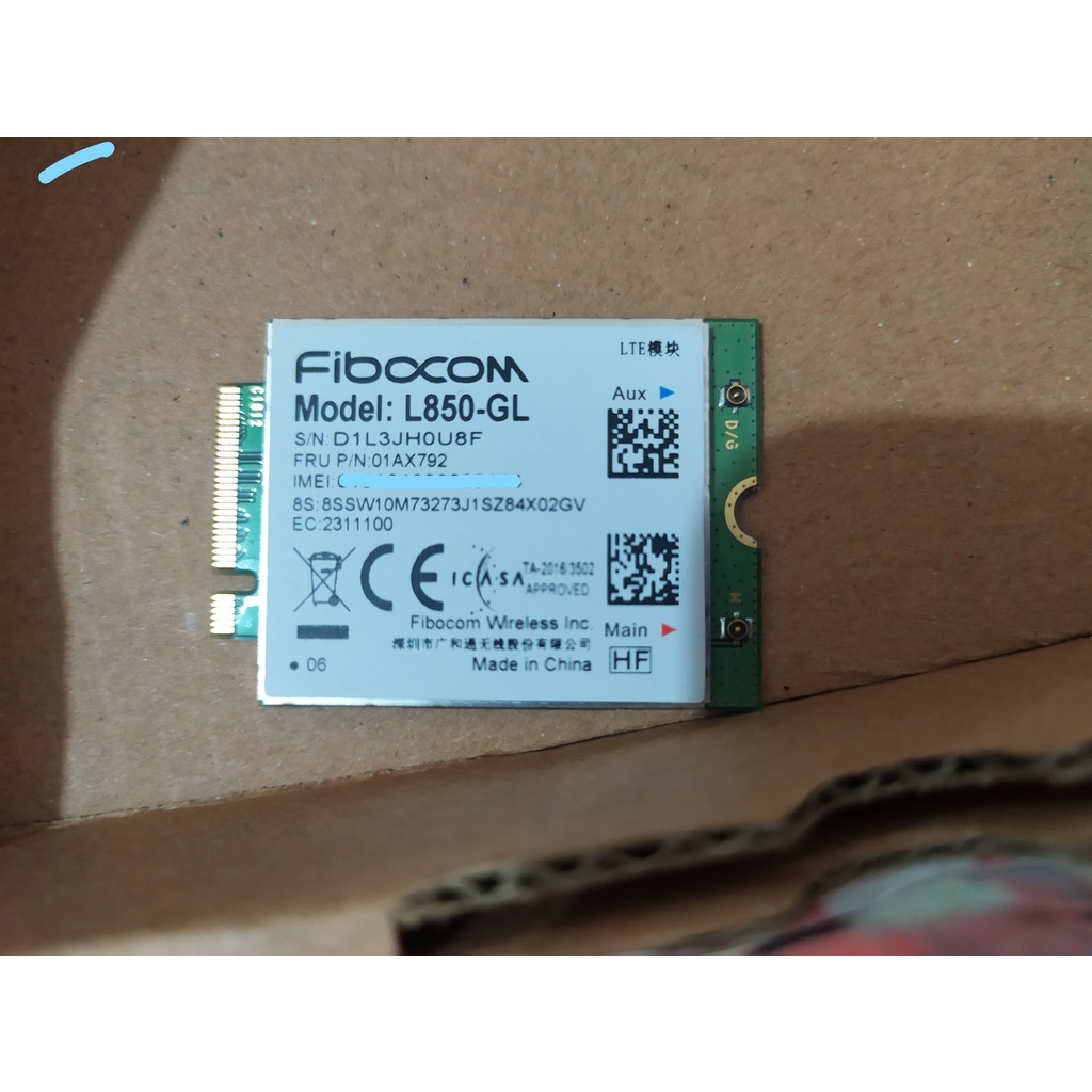 Jual Fibocom L850-GL WWAN Card (Modem Internal) Laptop Ready Stock ...