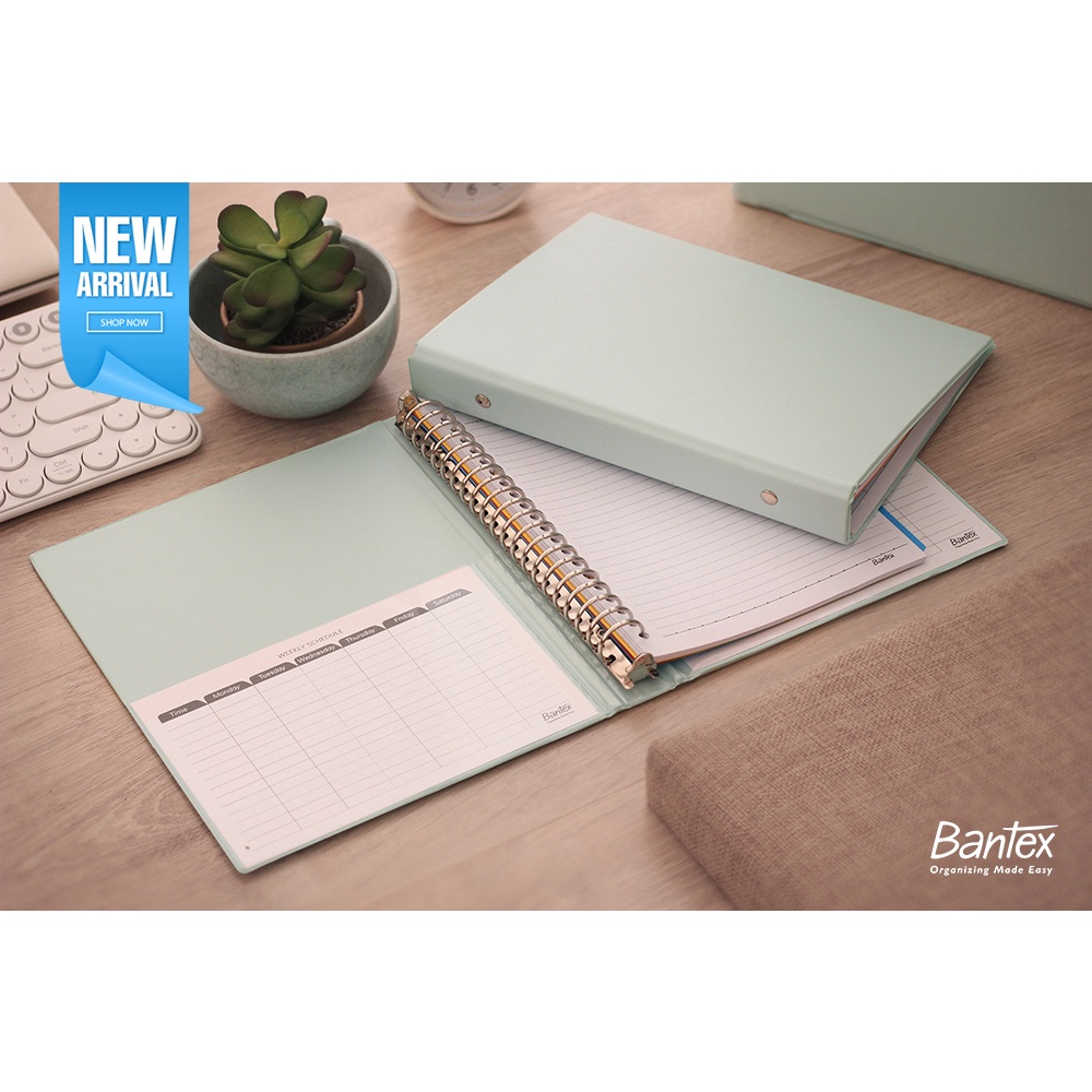 Jual Bantex Binder Note A5 20 Ring Besi Loose Leaf Multiring Binder ...