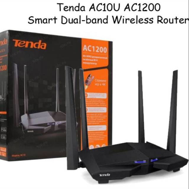 Jual TENDA AC10U AC1200 Smart Dual-Band Gigabit WiFi Router | Shopee ...