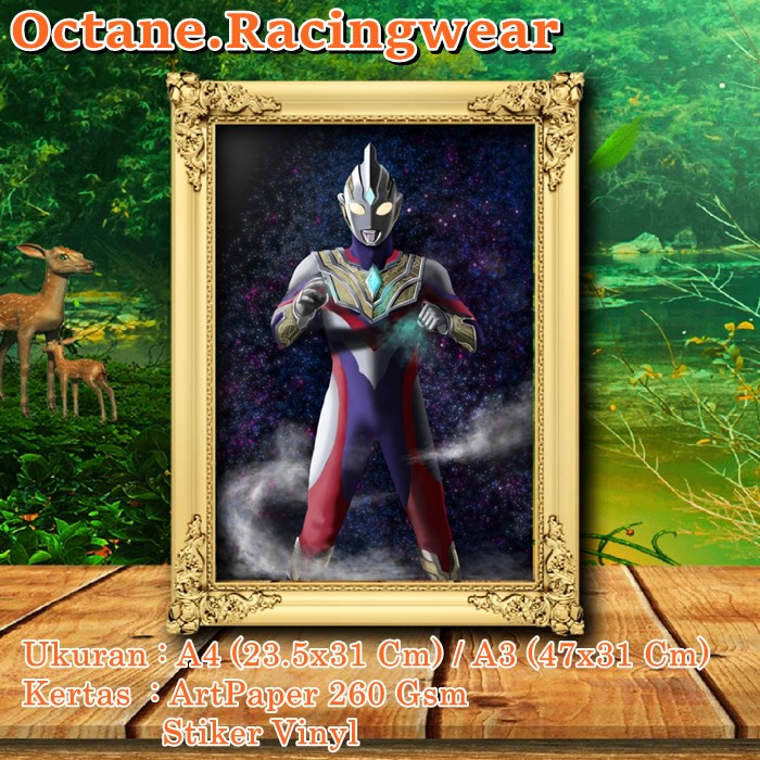 Jual Sticker & Poster Ultramen ultraman Mebius chuck nice nexus gaiya ...