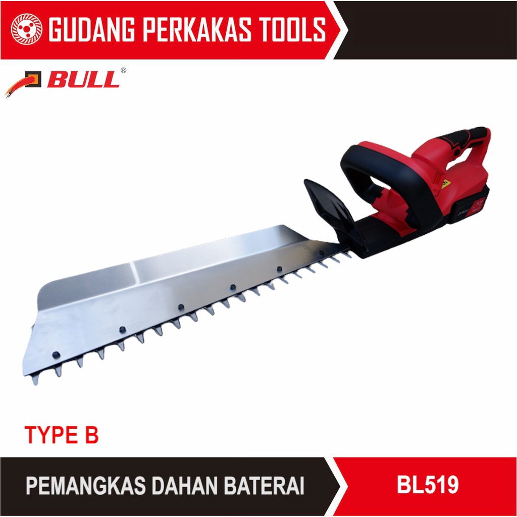Jual Bull Mesin cordless potong dahan tanaman hedge trimmer BL519 membentuk tanaman utk pucuk ...