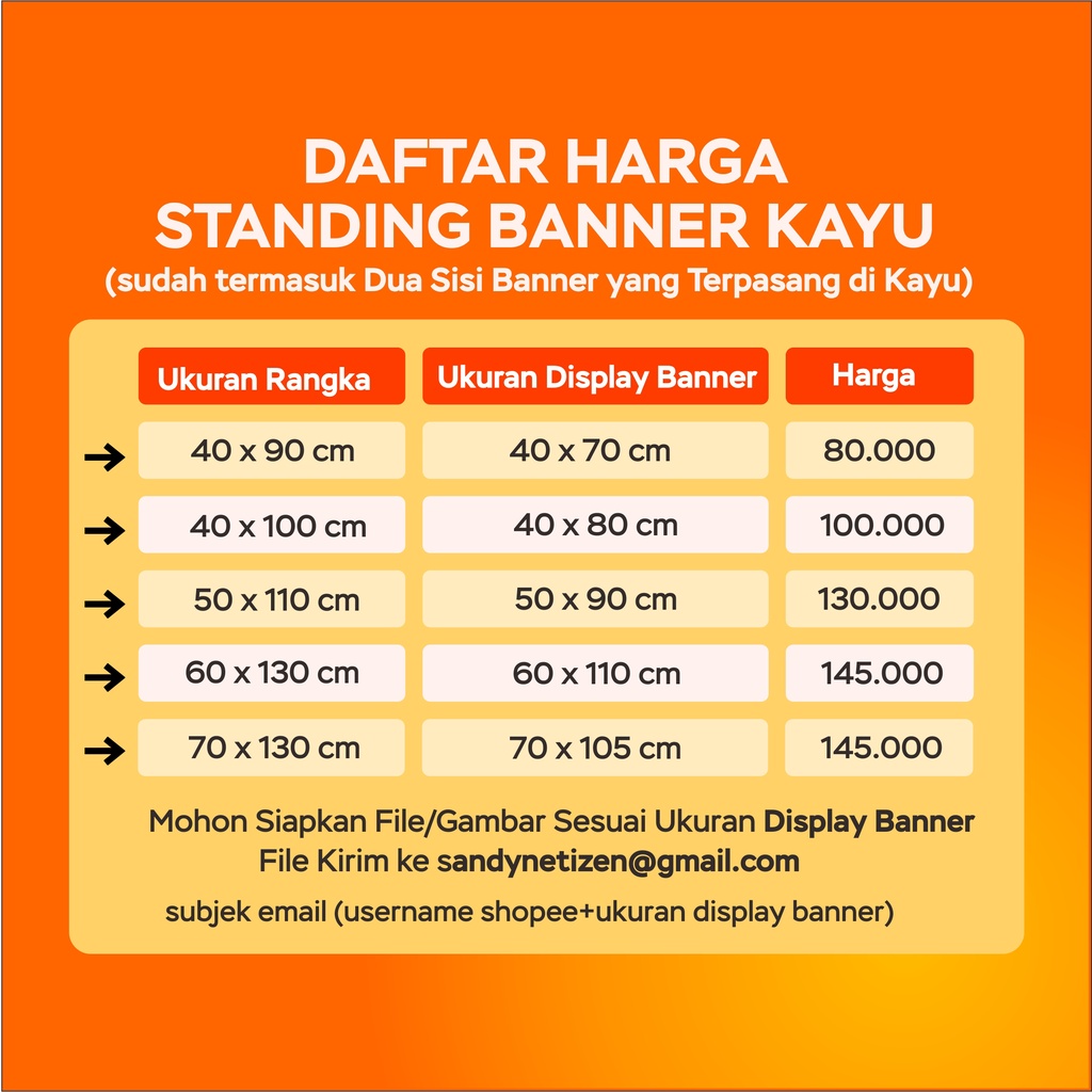 Jual Stand Banner Spanduk Kayu Segitiga | Shopee Indonesia