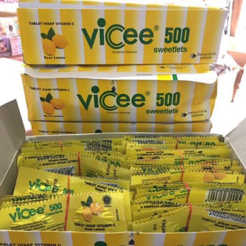 Jual Vicee 500mg original 1 box isi 100 || vitamin c 500mg || vitamin c ...