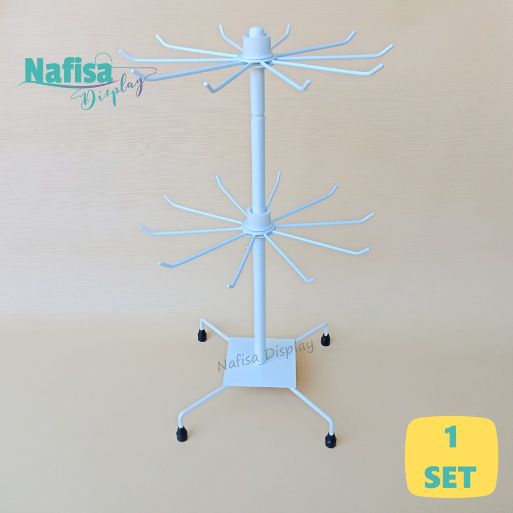 Jual Gantungan Aksesoris 2 Susun Rak Putar Display Matahari Nafisa MT2 ...