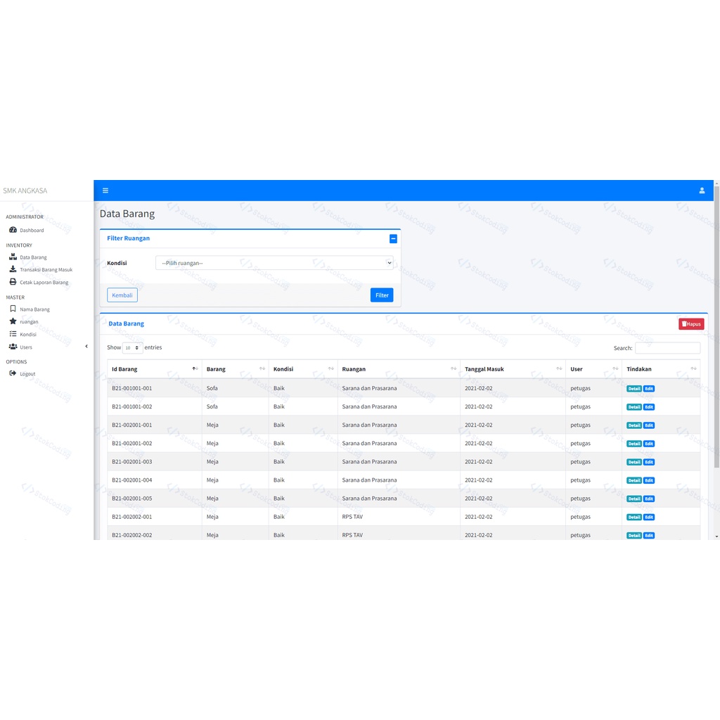 Jual Aplikasi Persediaan Barang Berbasis Web Codeigniter | Shopee Indonesia