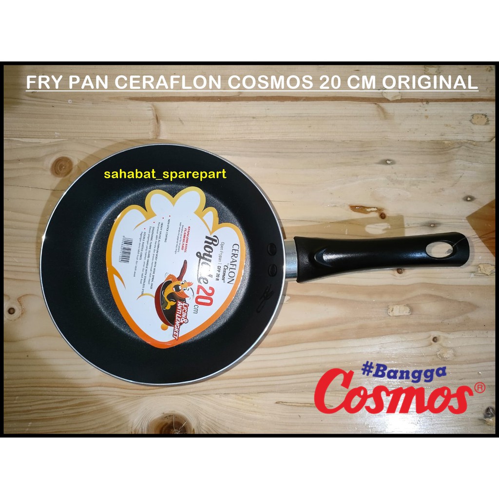 Jual FRY PAN TEFLON PANCI PENGGORENGAN COSMOS CERAFLON 2O CM | Shopee ...