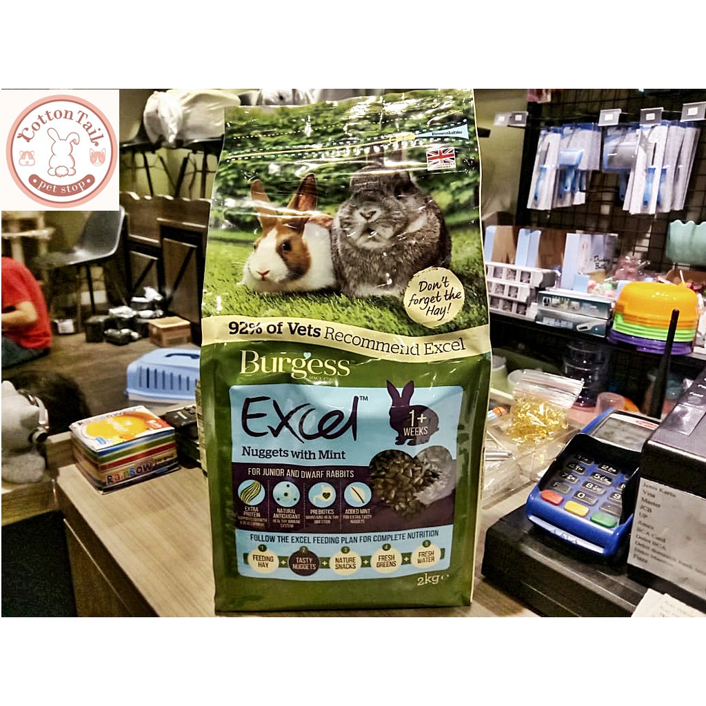 Jual Burgess Excell JUNIOR AND DRAF 2kg / makanan kelinci terbaik ...