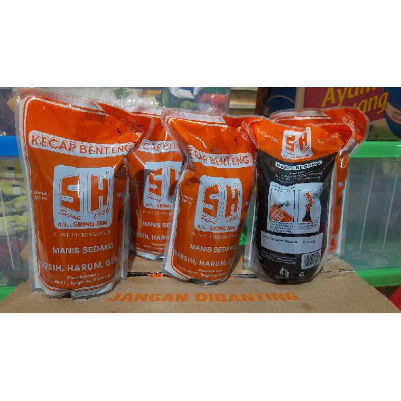 Jual Kecap manis cap Benteng kecap manis SH kemasan refill 620 mL ...