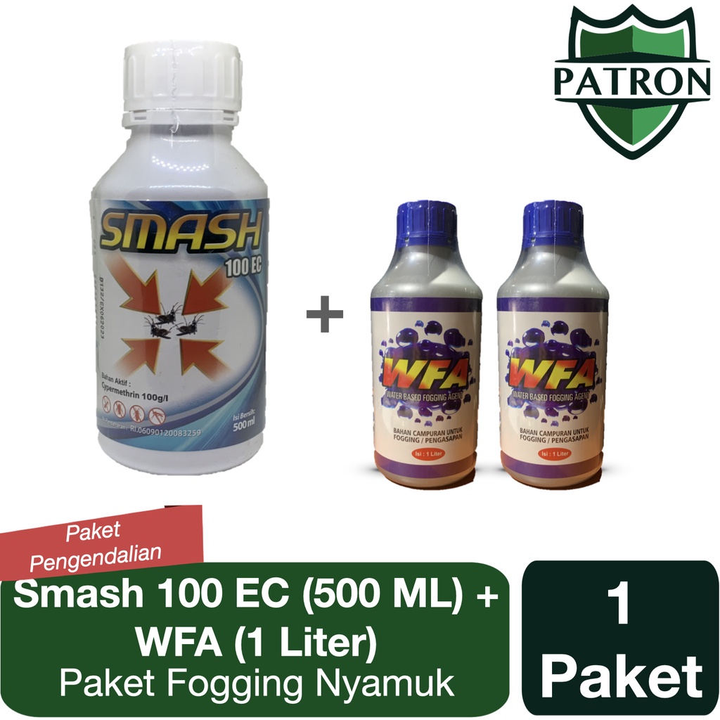 Jual Paket Fogging Nyamuk - Basmi Nyamuk - 1 Smash 100EC 500 ML + 2 WFA ...