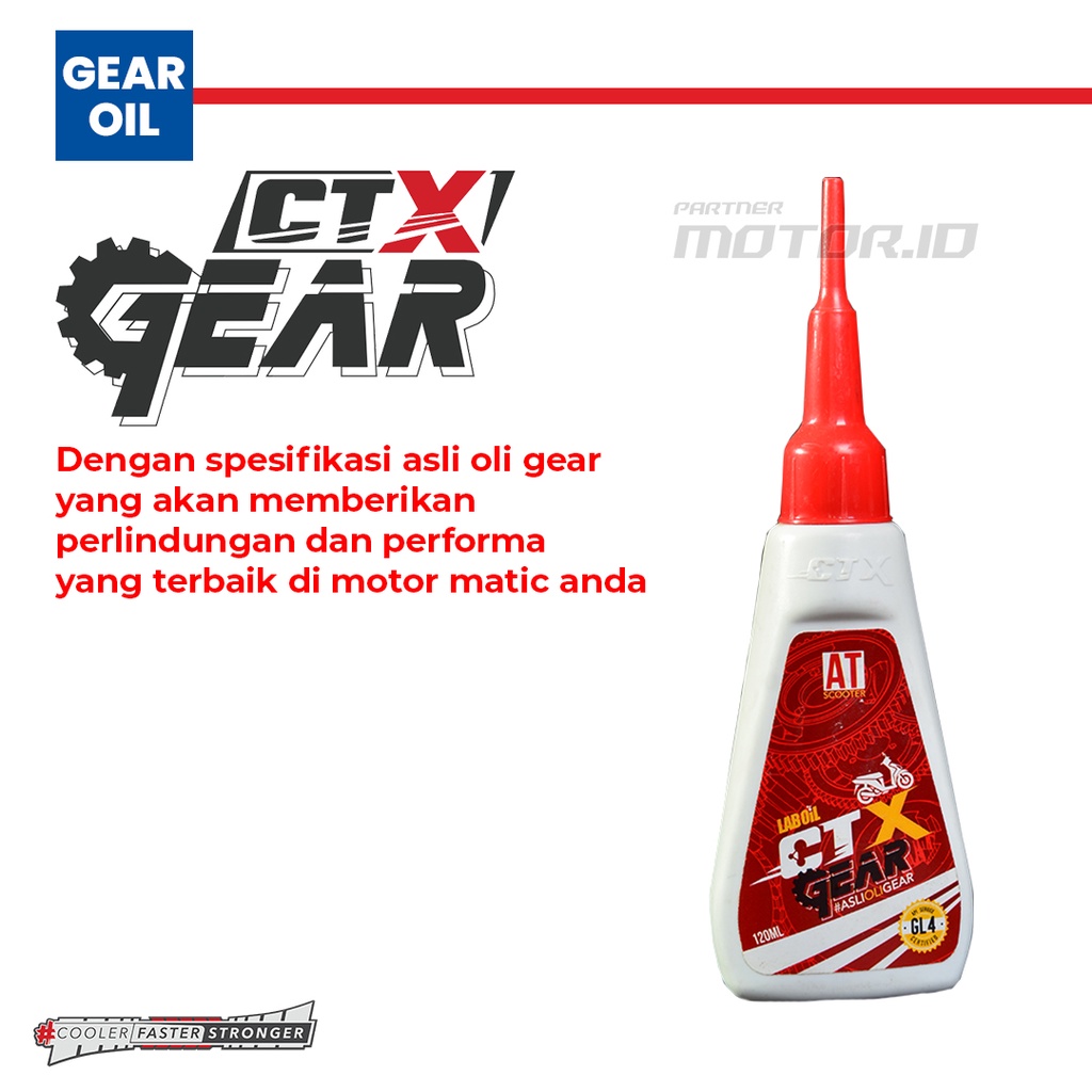 Jual CTX GEAR OLI GARDAN GEAR OIL MOTOR MATIC VESPA 120 ML | Shopee ...