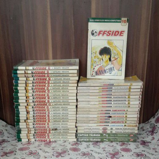 Jual komik sepakbola: offside,captain tsubasa,knight in the area ...
